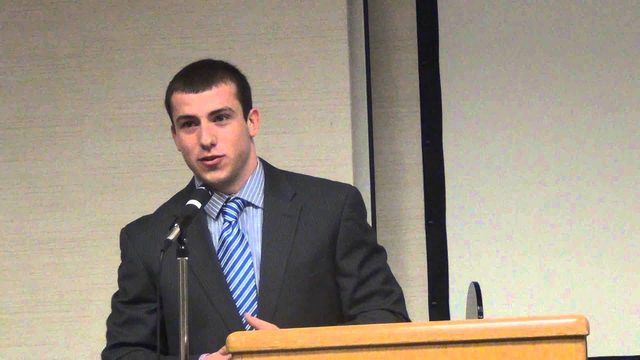 Fordham's Patrick Murray Accepts the 2013 Fred Mitchell Award - YouTube