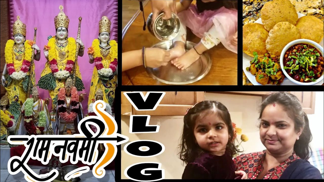 Ram Navami vlog || Ram Navami Puja || kanchak puja || Navami food,bhog ...