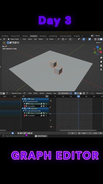 Day 3 Graph Editor | Blender - YouTube