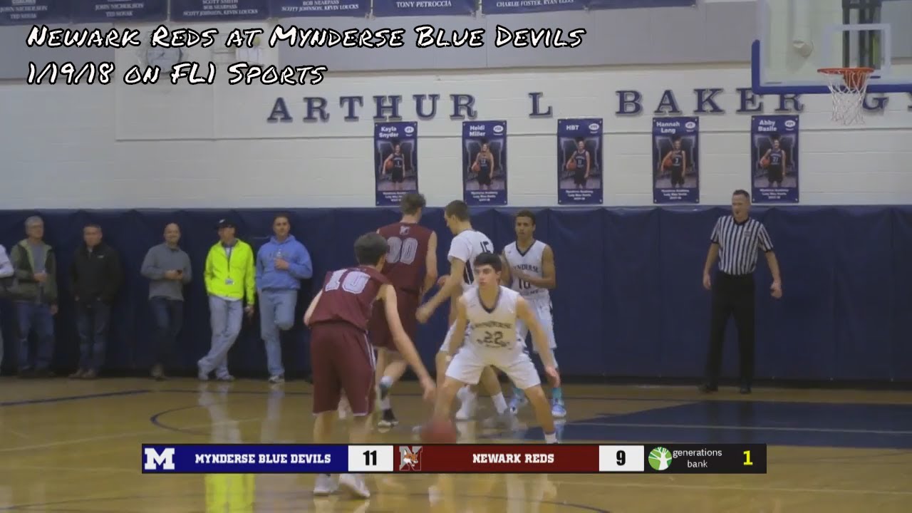 Newark Reds at Mynderse Blue Devils .::. FL1 Sports 1/19/18 - YouTube