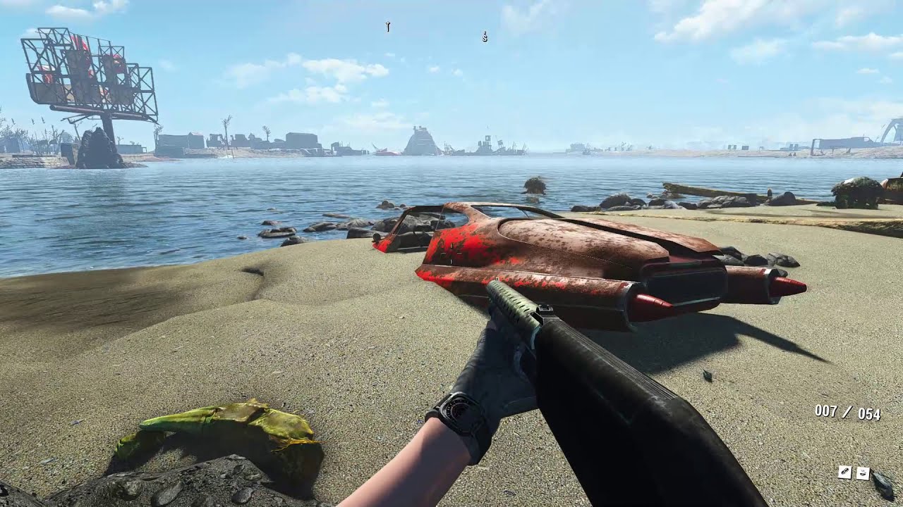 Fallout 4 Mod Play -Gibson point pier ~ Nahant chapel - YouTube