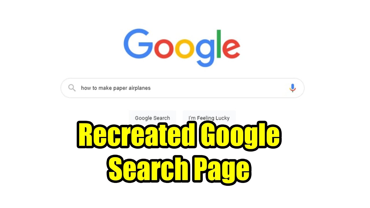 Redesign Google Search Page Using HTML CSS | Google Clone | Coding ...