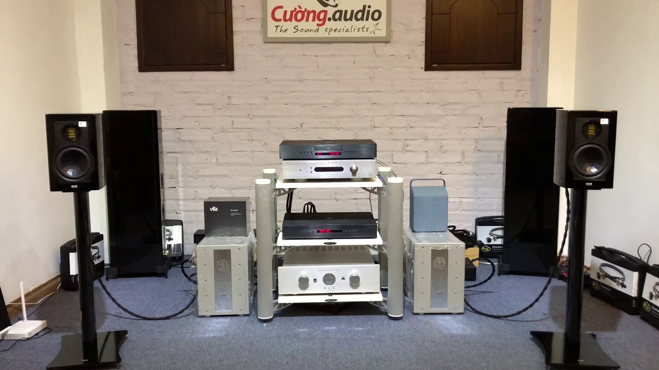 Elac BS263 speaker, Densen 130-CAST amp & Densen 410-XS cdp, dây dẫn ...