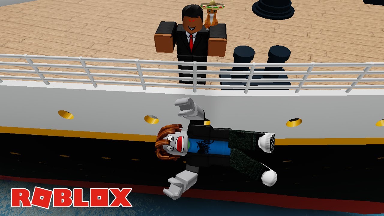 PUSHING PEOPLE OFF THE TITANIC (ROBLOX) - YouTube