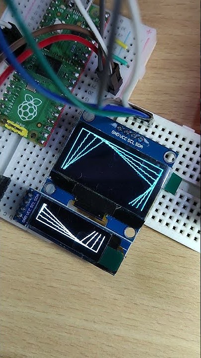 MicroPython display on two OLED, as one FrameBuffer. ex.3 draw squares ...