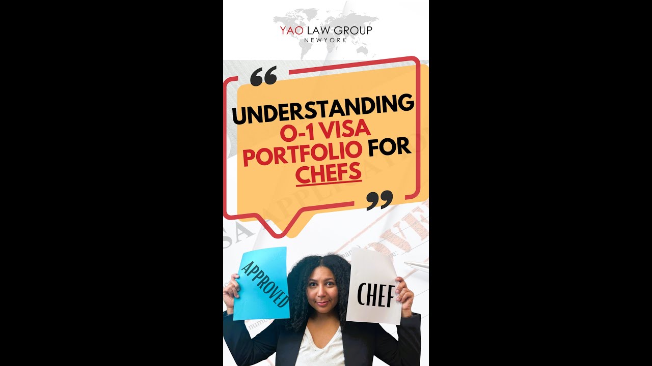 Understanding O-1 Visa Portfolio for Chefs #shorts #artistvisa # ...