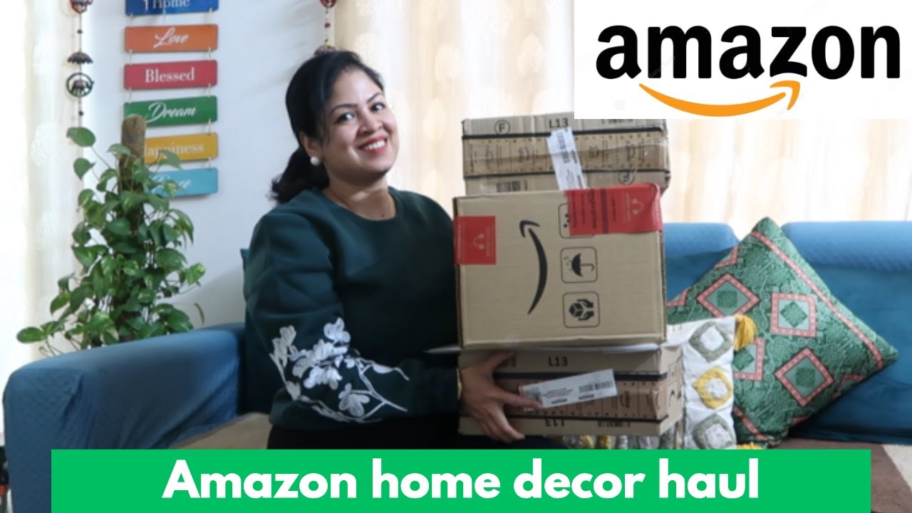 Amazon Haul | Amazon Home decor Haul - corner shelf, jars, mat, sippers, show pieces - YouTube