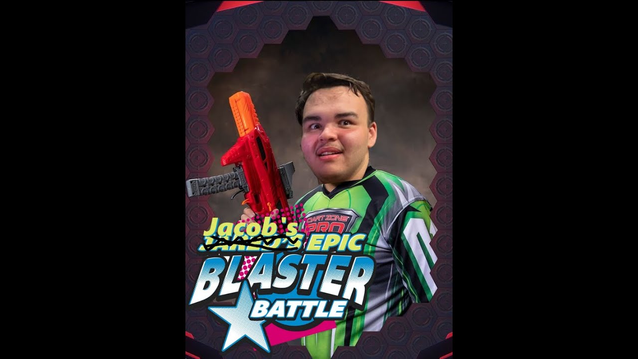 Jacob's Epic Blaster Battle - YouTube