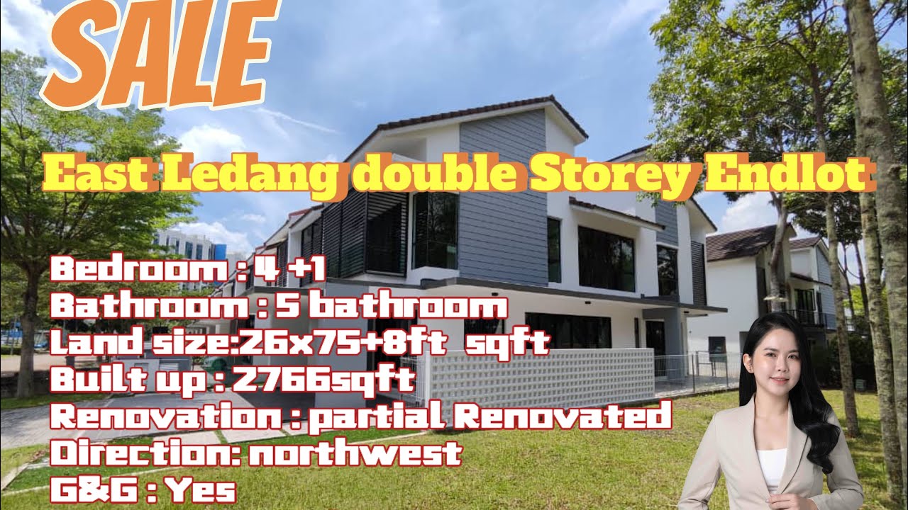 JB Property East Ledang Double Storey Endlot - YouTube
