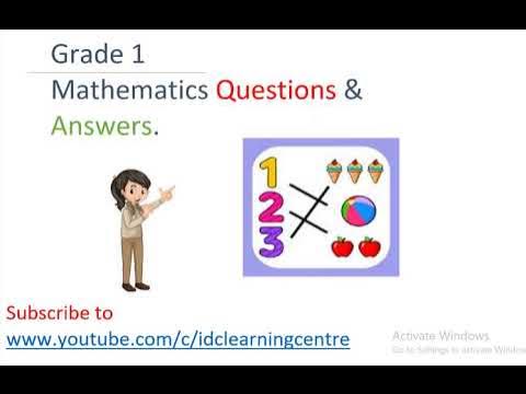 Grade 1 Mathematics Questions & Answers - YouTube