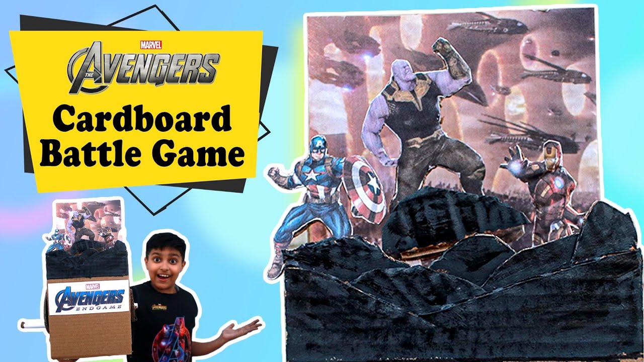 Avengers Battle Game from Avengers Endgame | Cardboard Game DIY - YouTube