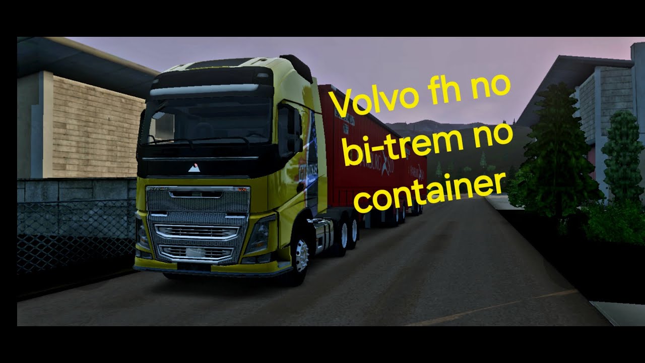Uma viagem com Volvo fh no bi-trem no container#Truckers of Europa3 ...