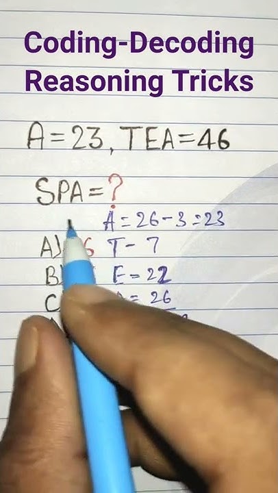 Coding-Decoding Reasoning Tricks in Hindi | Reasoning for SSC NTPC RRB Group-d Question #shorts ...