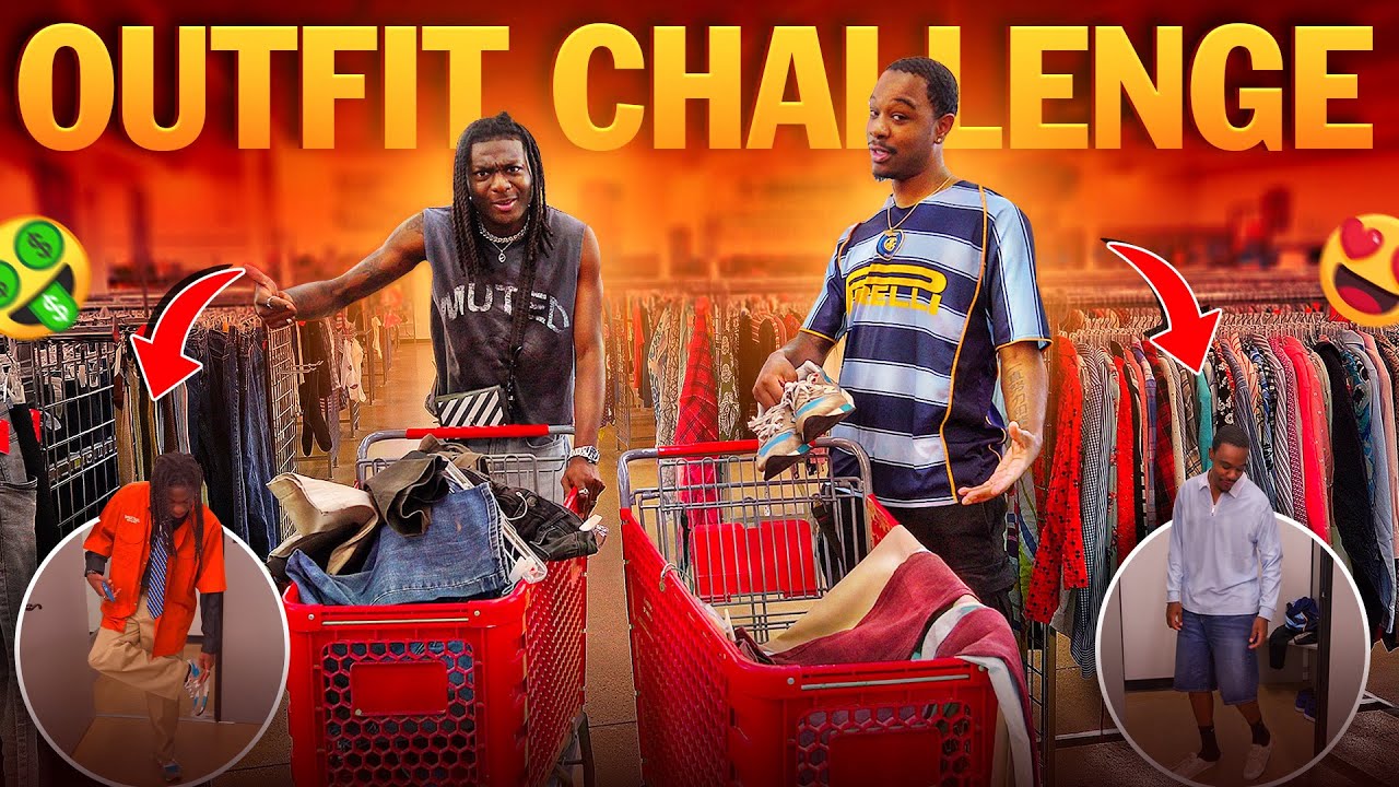 THRIFT STORE OUTFIT CHALLENGE: WHO NAILED IT? 🤔 - YouTube