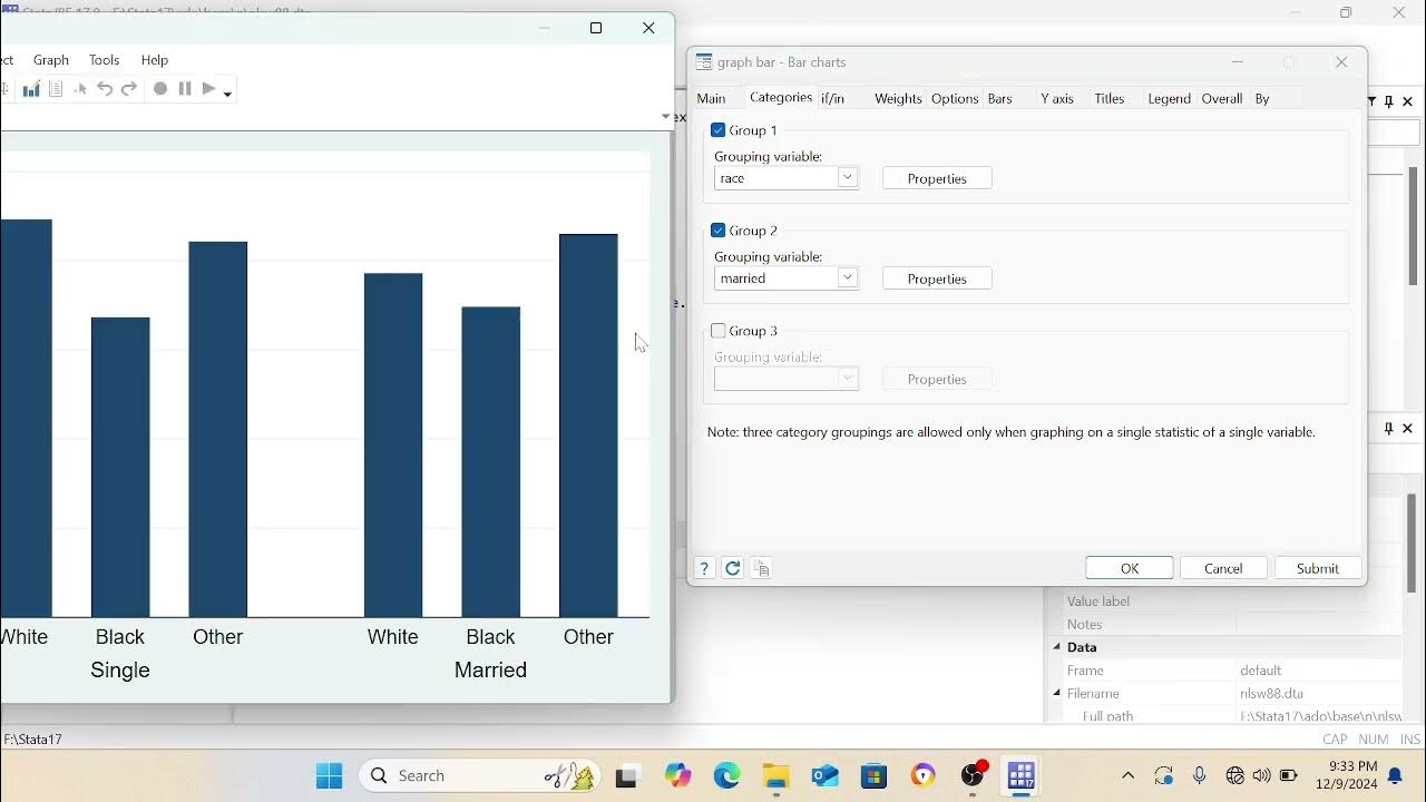 Bar Plot in Stata - YouTube