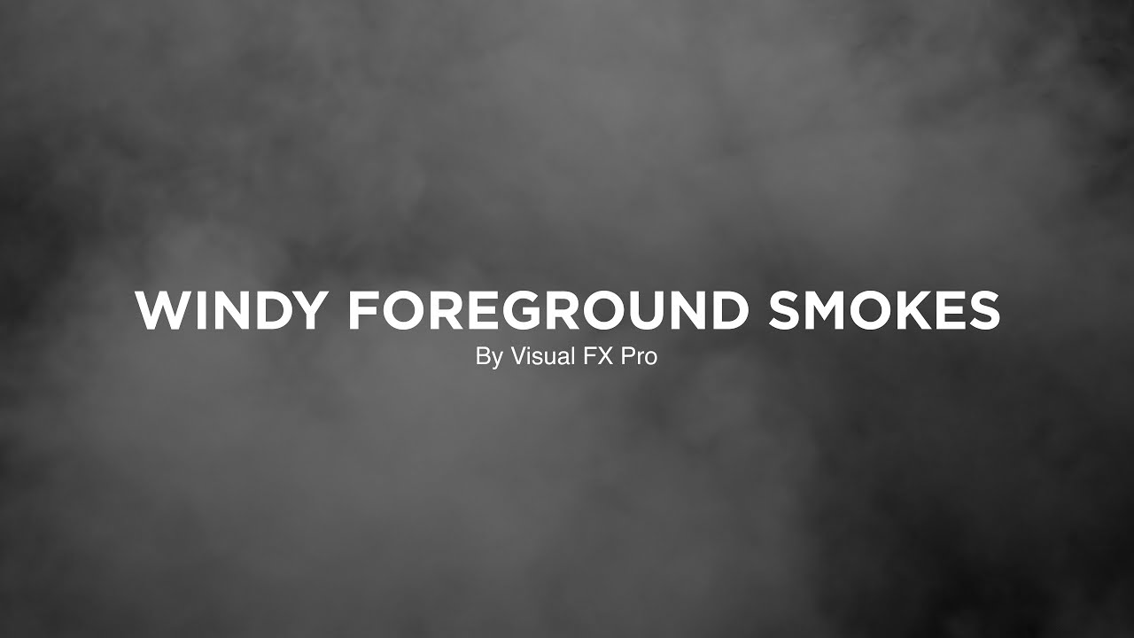 Windy Foreground Smoke - VFX Stock Footage | Visual FX Pro - YouTube