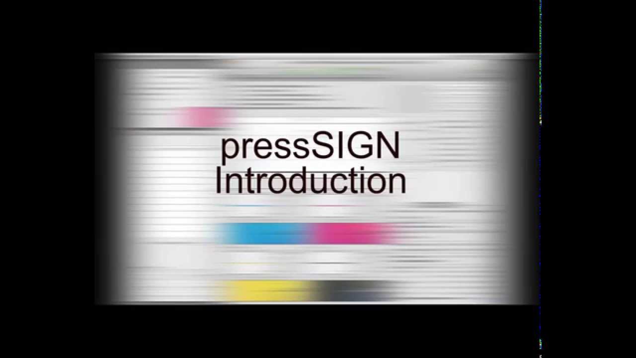 pressSIGN Introduction 2015 - YouTube