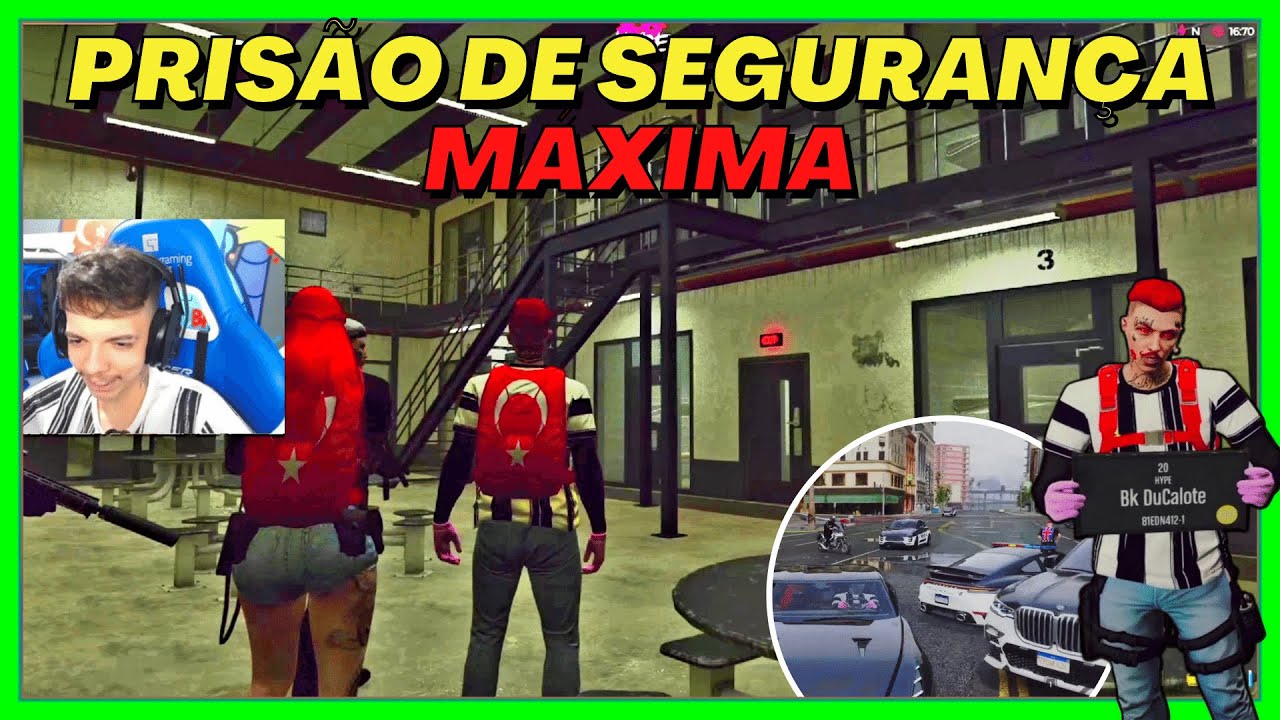 BK CONHECE A NOVA CADEIA E QUASE FICA POR LÁ - BKINHO RP CLIP'S - YouTube