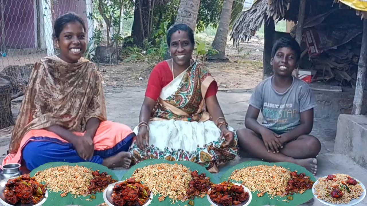 unlimited chicken fried rice and chilli chicken cooking and eating ...