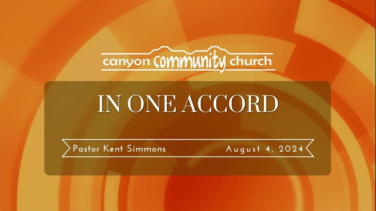 In One Accord - YouTube