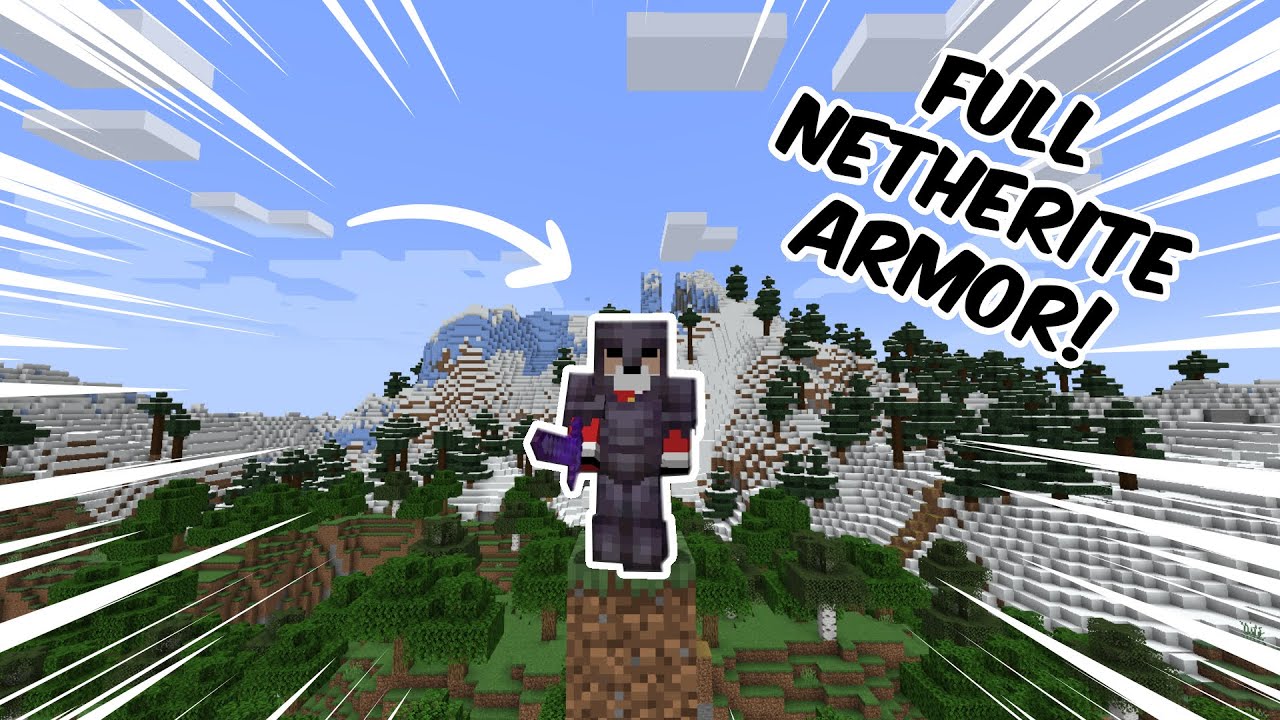FULL NETHERITE ARMOR! - Minecraft Prezivljavanje #21 - YouTube