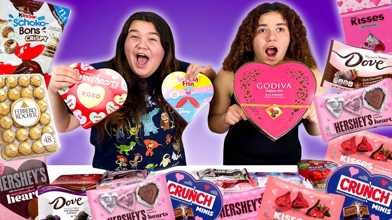 Last To Stop Eating Valentines Candy Wins $1000!!! - YouTube