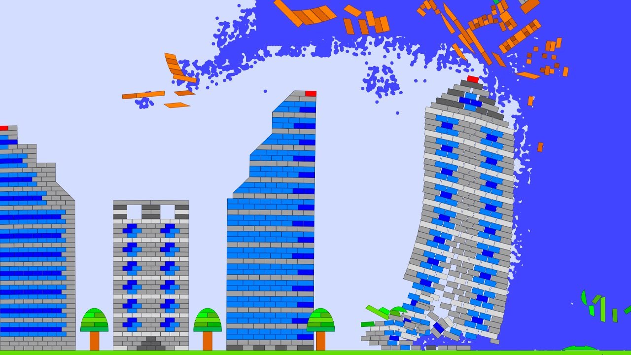 Algodoo | Tsunami Simulation 13 - YouTube