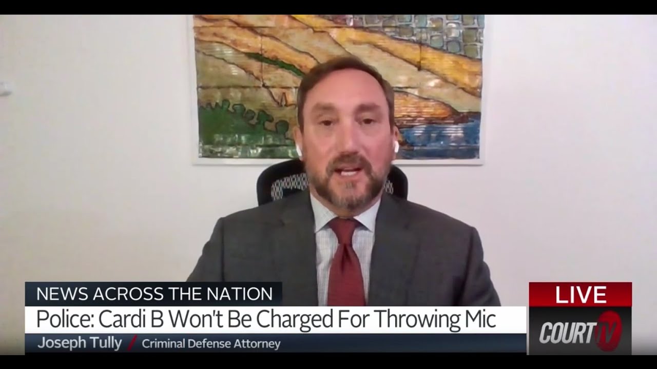 Joseph Tully discusses Cardi B legal news as a guest on Court TV - YouTube