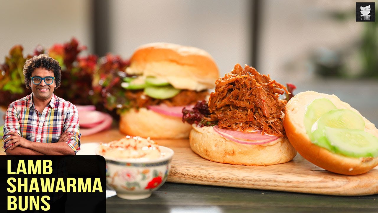 Lamb Shawarma Buns | Mutton Shawarma | Bun Shawarma | Easy Snack Recipe ...