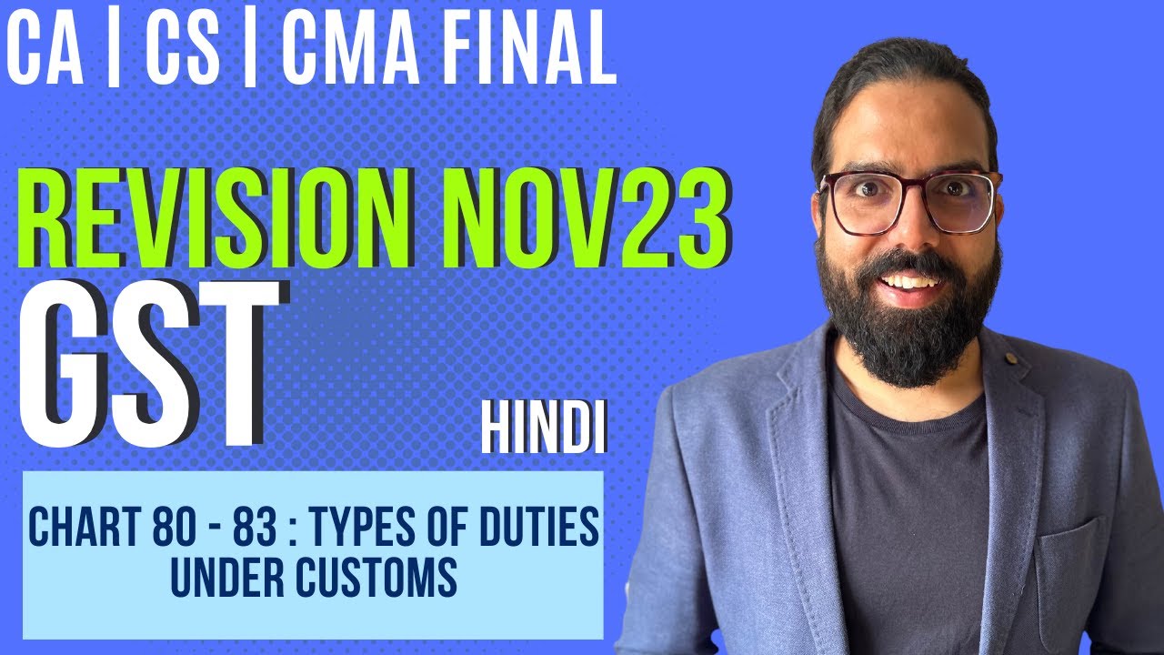 Chart 80 - 83 Types Of Duties under Customs | IDT Revision Nov 23 ...