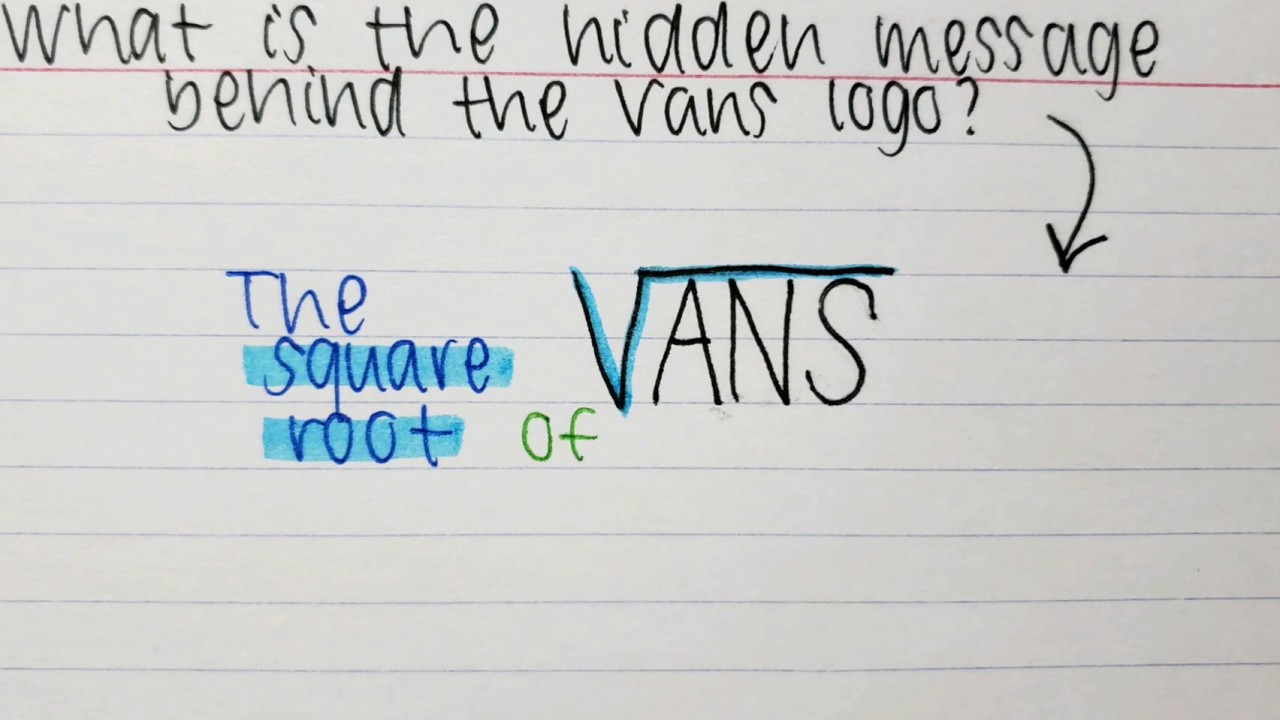 What Is The Hidden Message Behind The Vans Logo Stop Motion