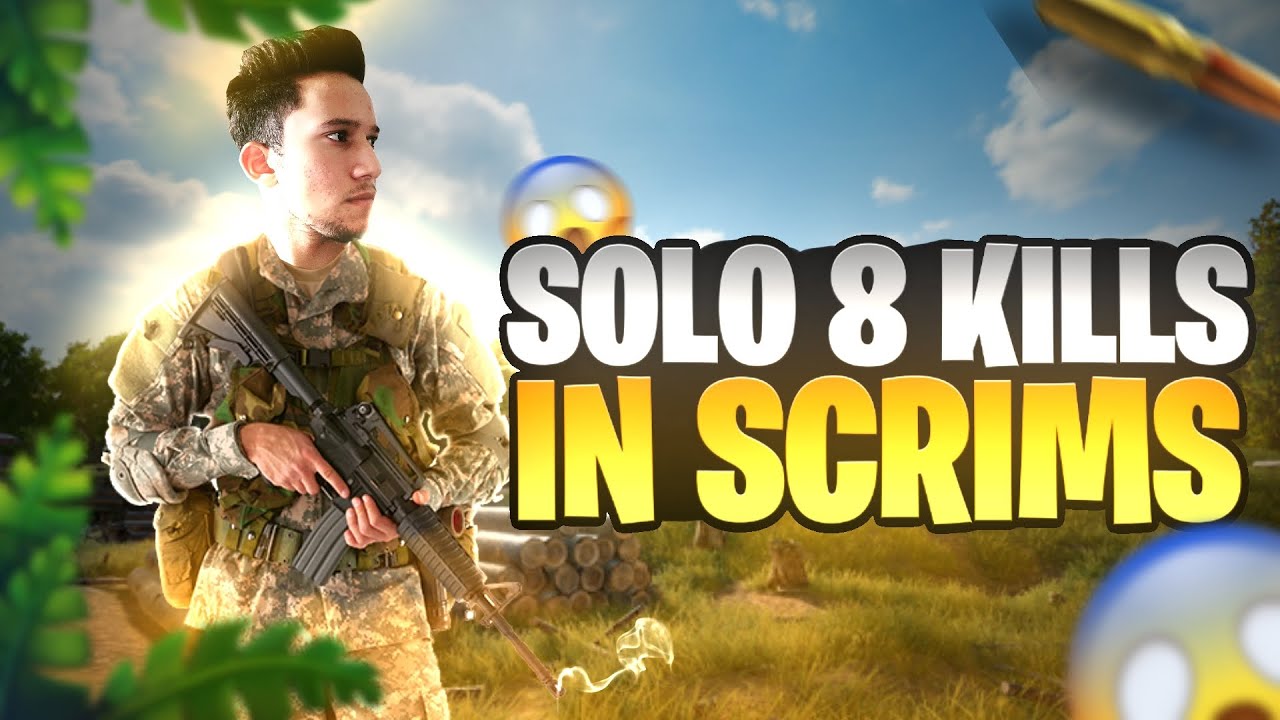 How to play In scrims | 8 solo kills - YouTube