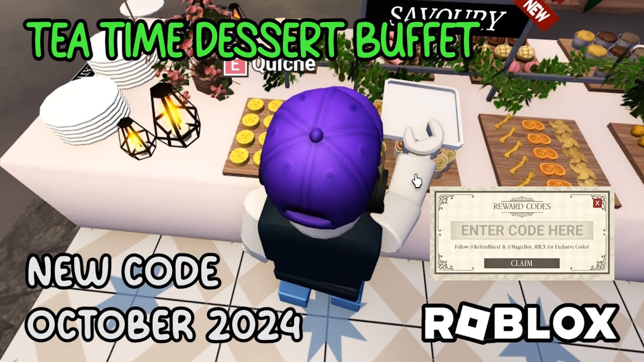Roblox Tea Time Dessert Buffet New Code October 2024 - YouTube