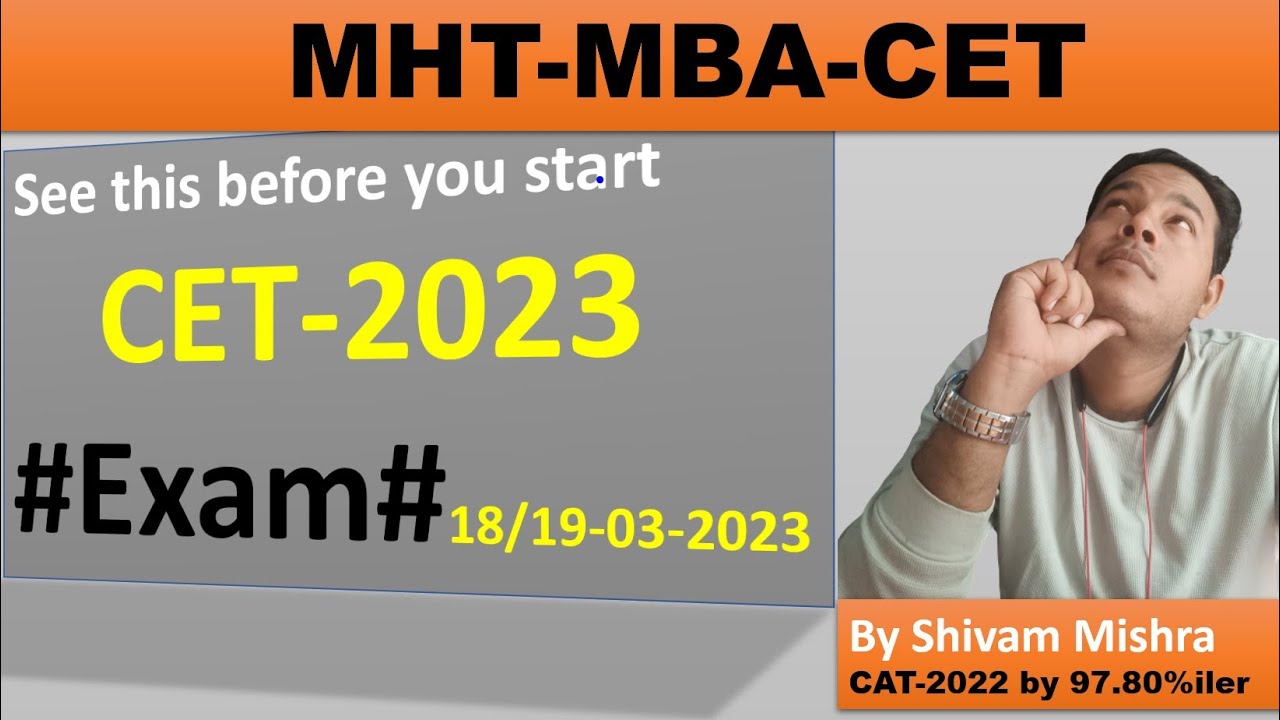 MHT-MBA-CET @2023 . let's crack these exams This year. #Nothing#Is# ...