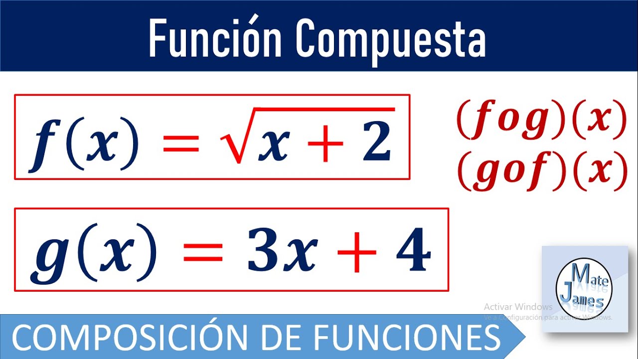 FUNCIÓN COMPUESTA | Composición de Funciones - YouTube