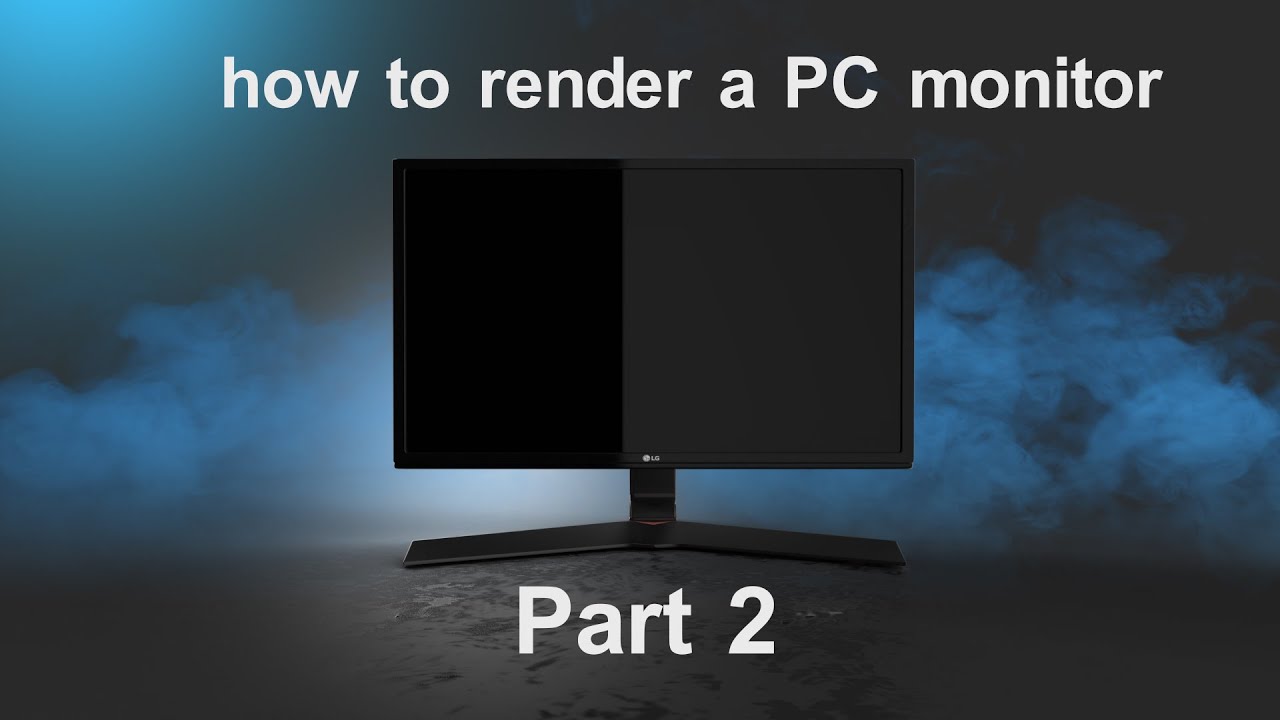 easy tutorial - how to model my PC's monitor (part 2) - YouTube