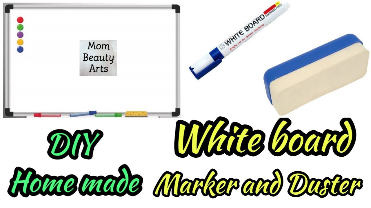 Homemade White Board Marker Pen Duster Mom Beauty Arts Mba Youtube