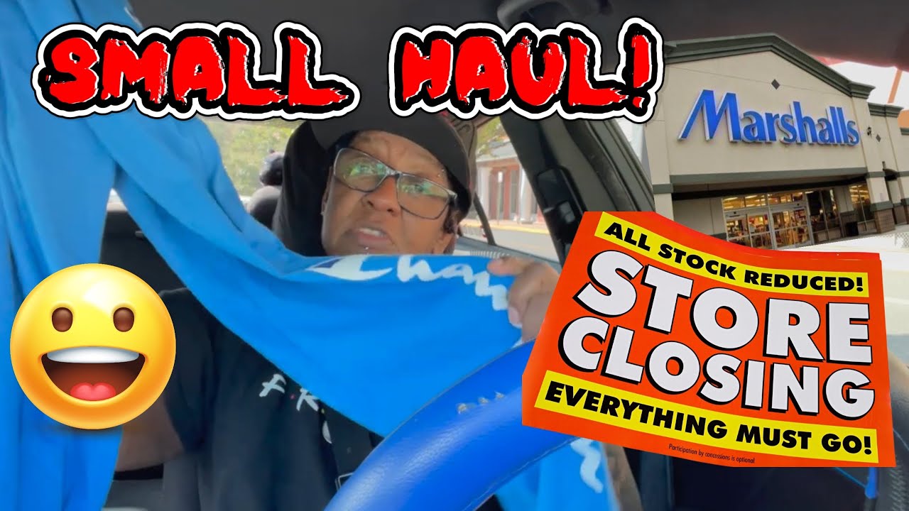 MARSHALLS CLOSING!!! A SMALL CAR HAUL..... - YouTube