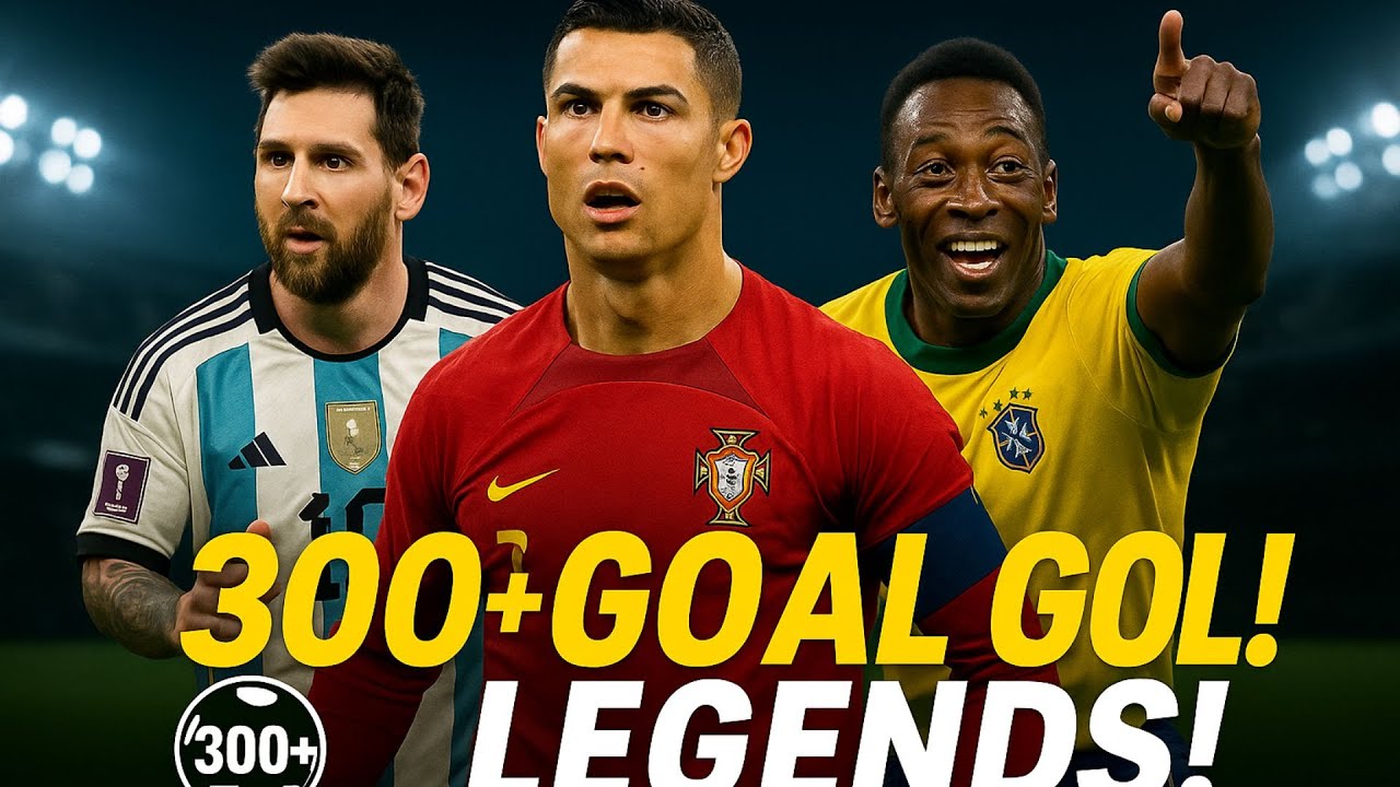 Top 10 Legendary Footballers with 300+ Goals | All-Time Highest Goal ...