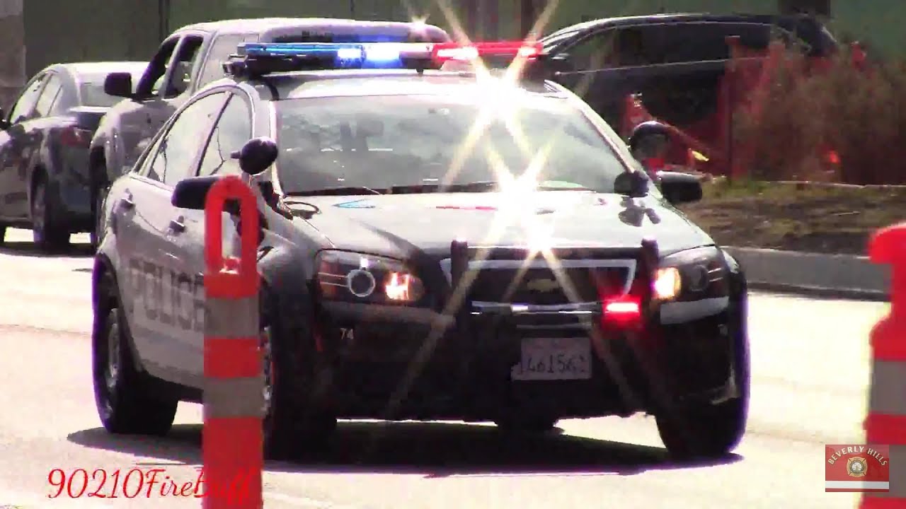 Beverly Hills Police Responding Code 3 - YouTube