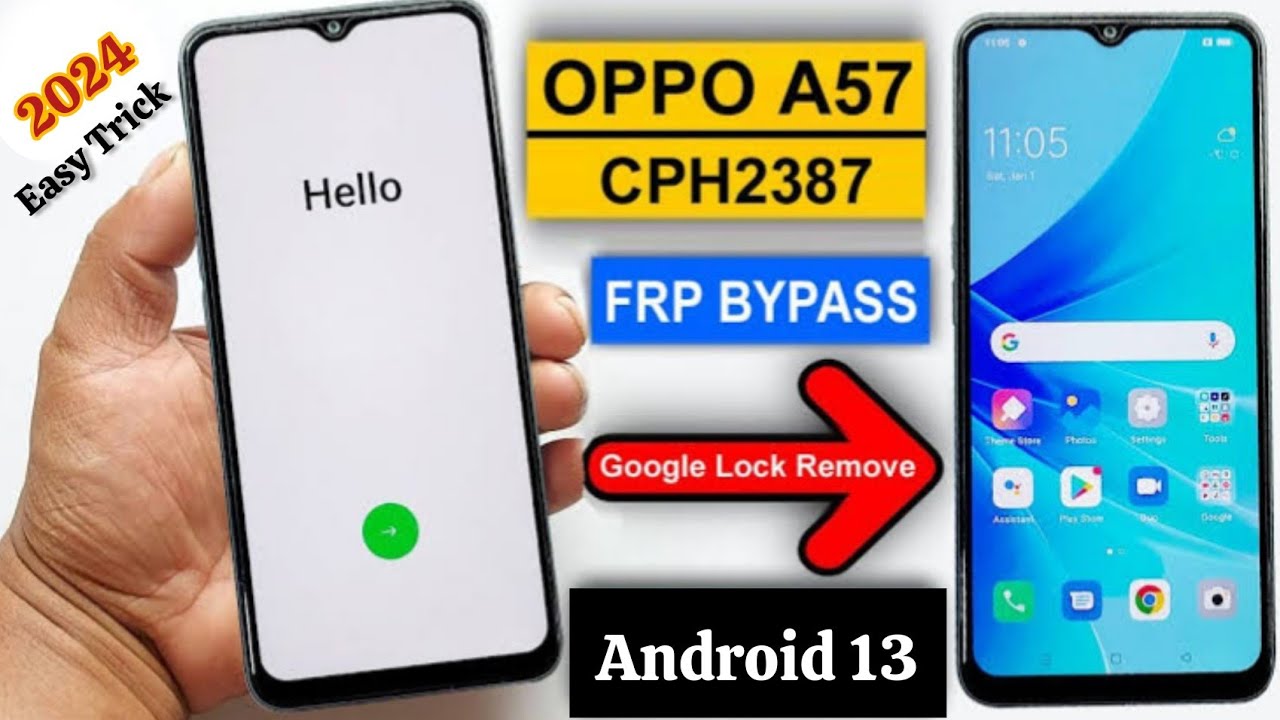 Oppo a59 5g frp bypass android 13 cph2617 unlock without computer - YouTube