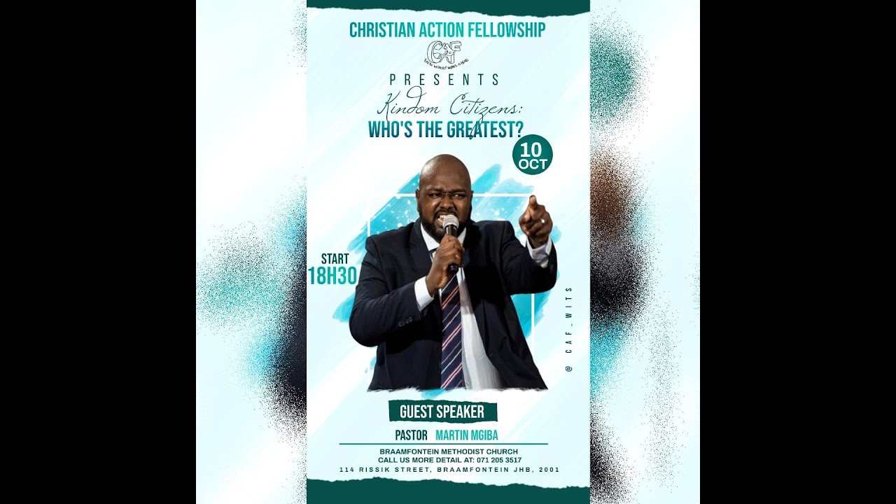 CAF Sunday Service - 10 October 2021 with Pastor Martin Mgiba - YouTube