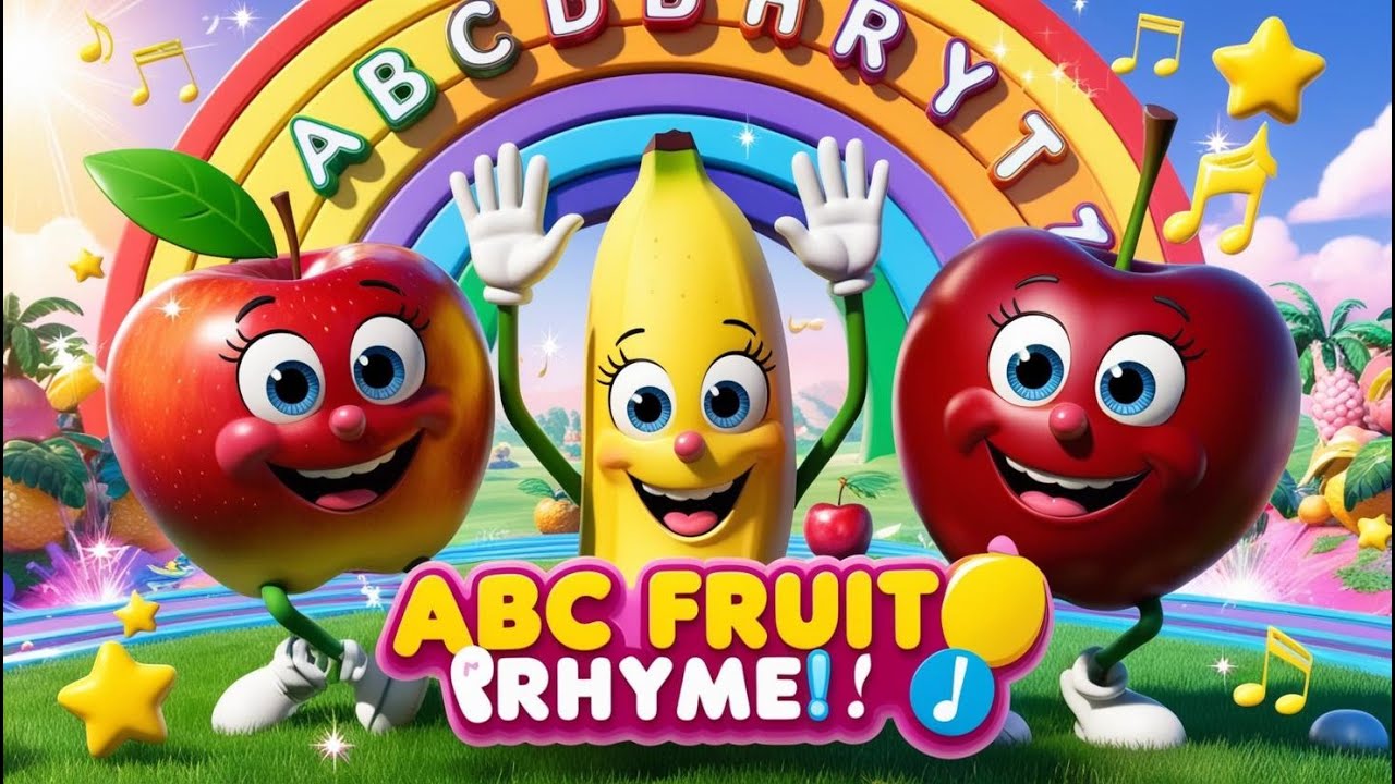 🎵 ABC Fruit Fiesta! 🍓🍉 Sing, Rhyme & Learn with Juicy Friends! - YouTube
