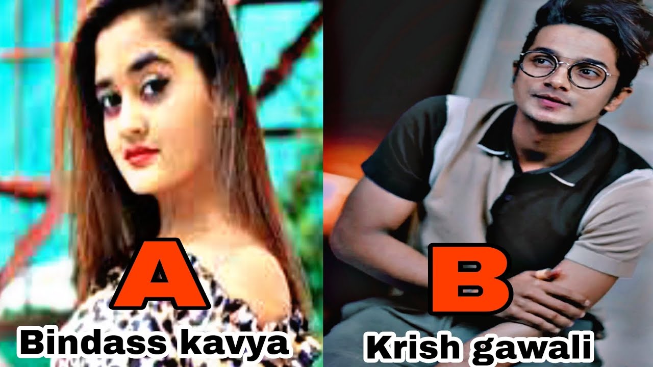 Top Videos A & B || Bindass kavya || Krish Gawali - YouTube