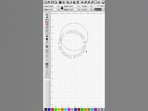 How to wrap text around a circle in Lightburn #laserengraving #lightburn - YouTube