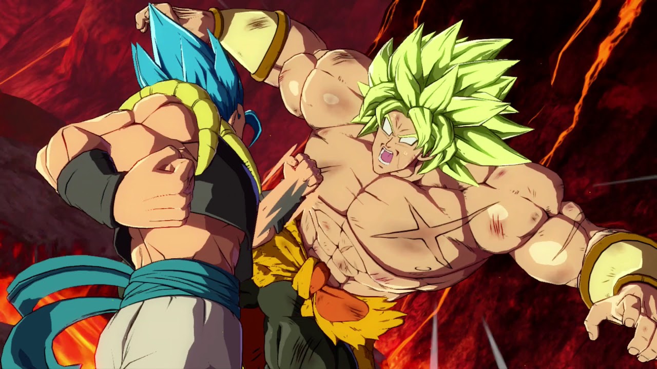 Dragon Ball FighterZ - Broly vs. Gogeta Dramatic Finish - YouTube