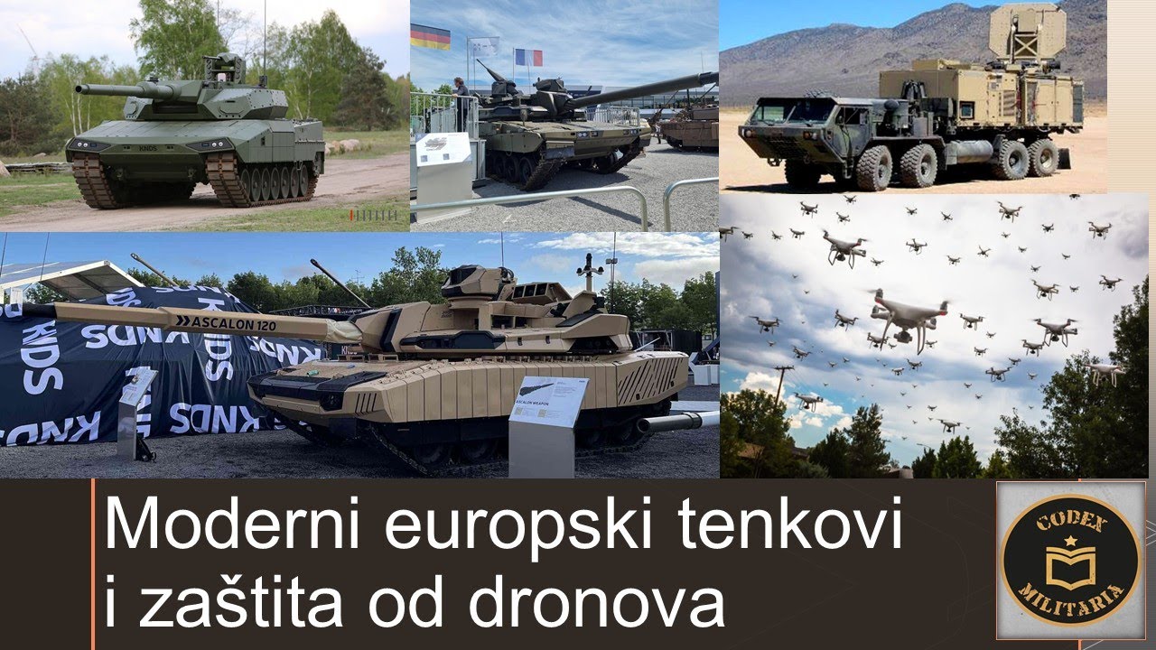 Moderni europski tenkovi i obrana od dronova - YouTube