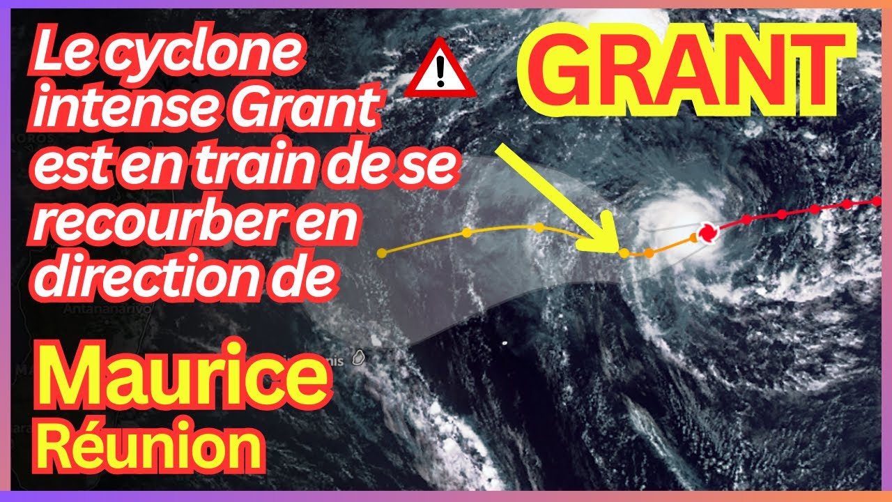 Le cyclone intense Grant est en train de se recourber en direction de ...
