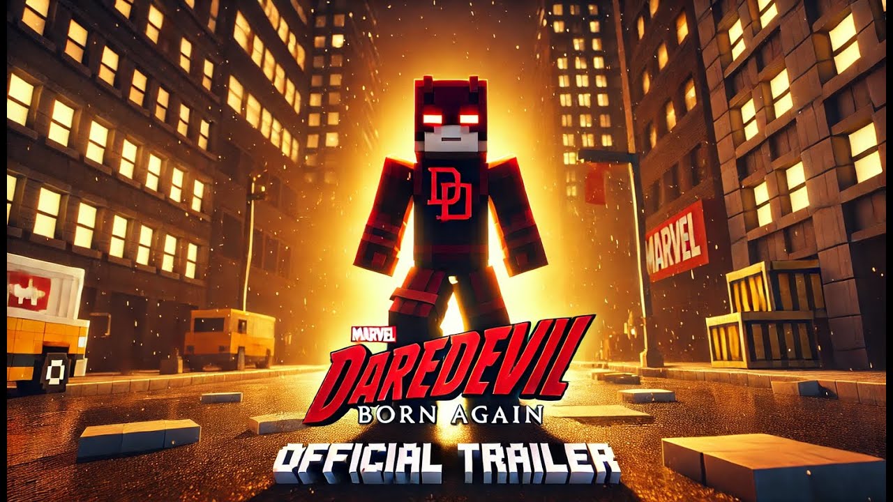 Daredevil: Born Again - Minecraft Official Trailer Remake - YouTube