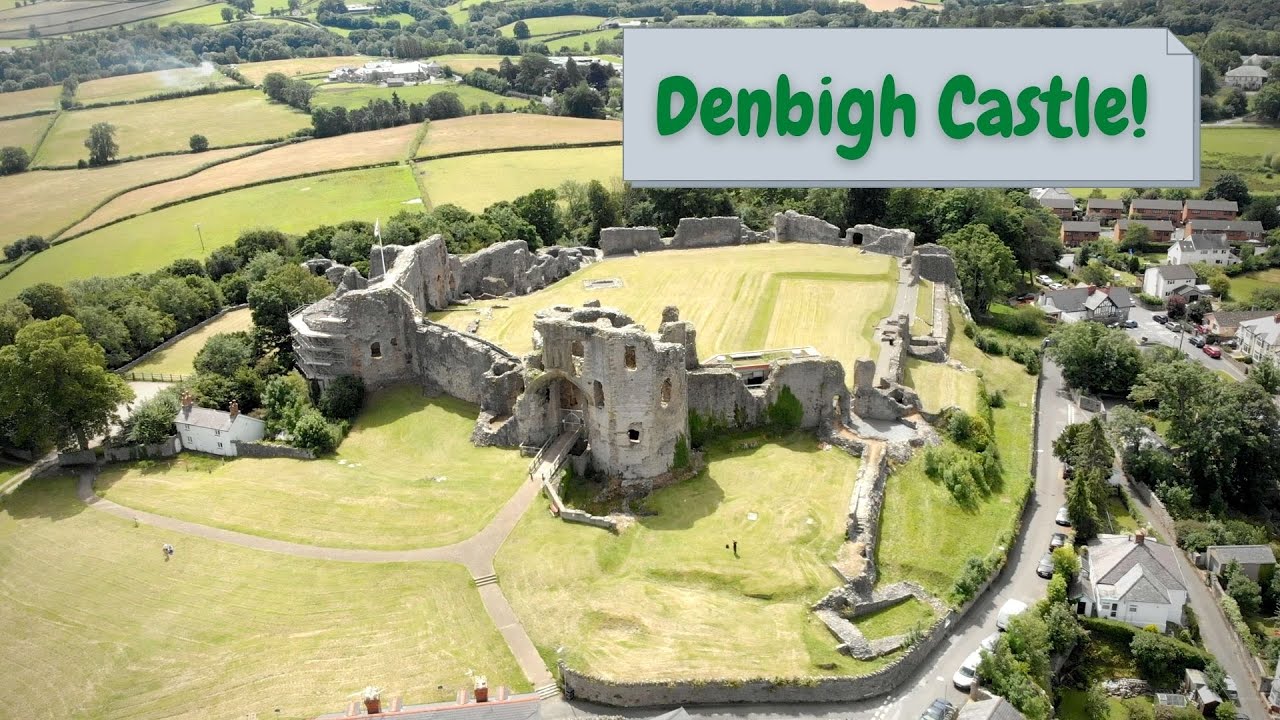 DENBIGH CASTLE FROM THE AIR | EPIC DRONE SHOTS | ABANDONED CASTLE RUINS ...
